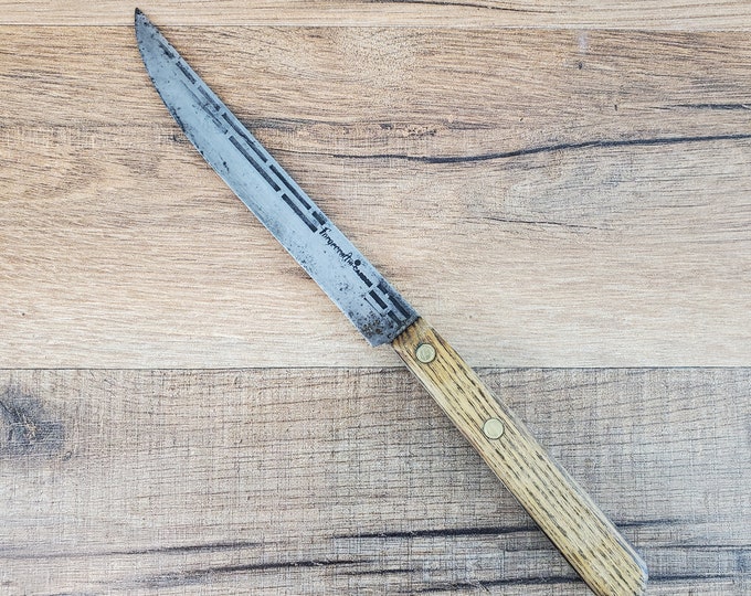 Vintage Forgecraft Hi-carbon Steel Knife MCM 4.75 Blade 8.5 Total Knife ...