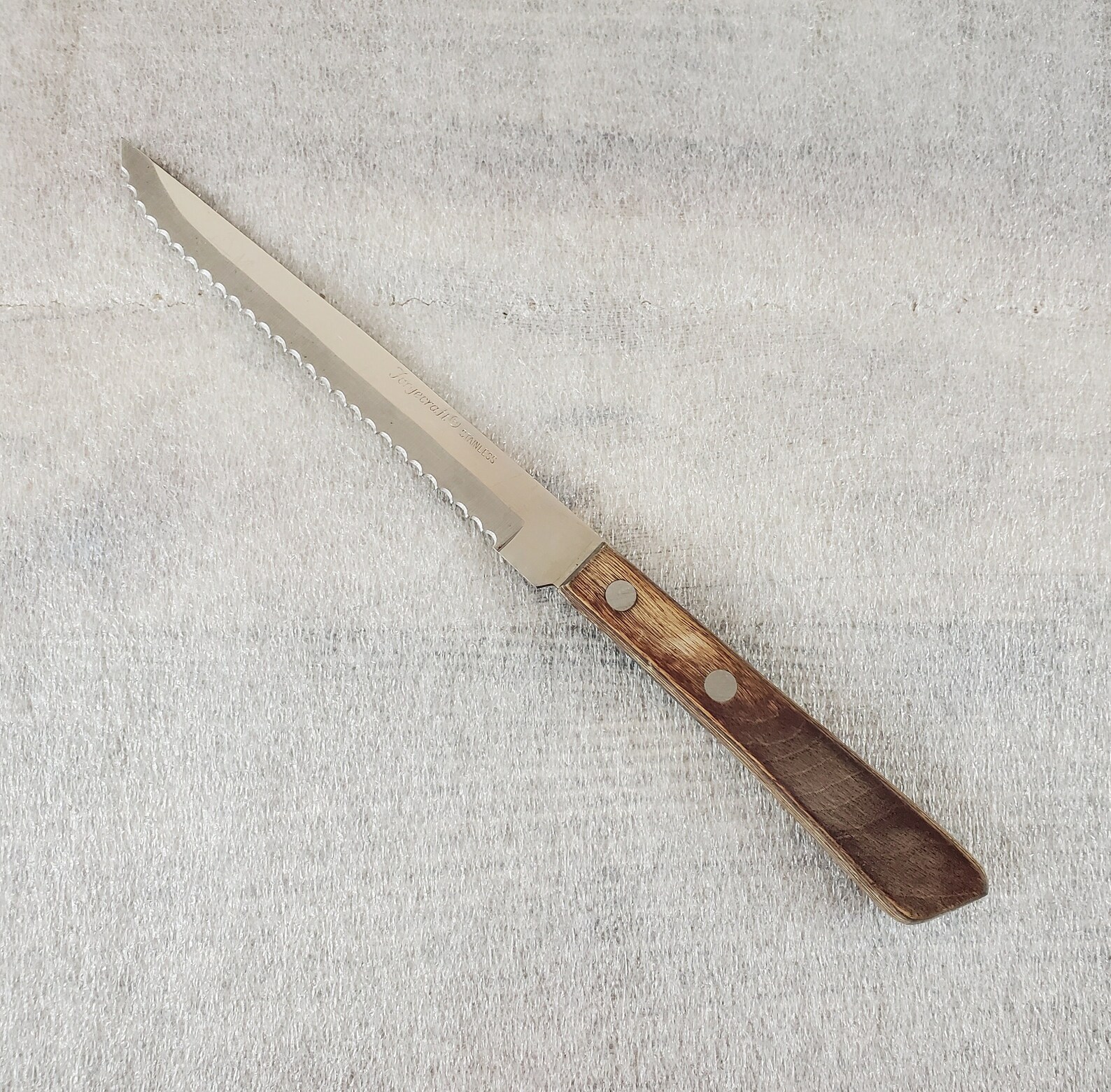 Forgecraft 8 3/4" Steak Dinner Knife ~ 4 3/4" Stainless Serrated Blade ...