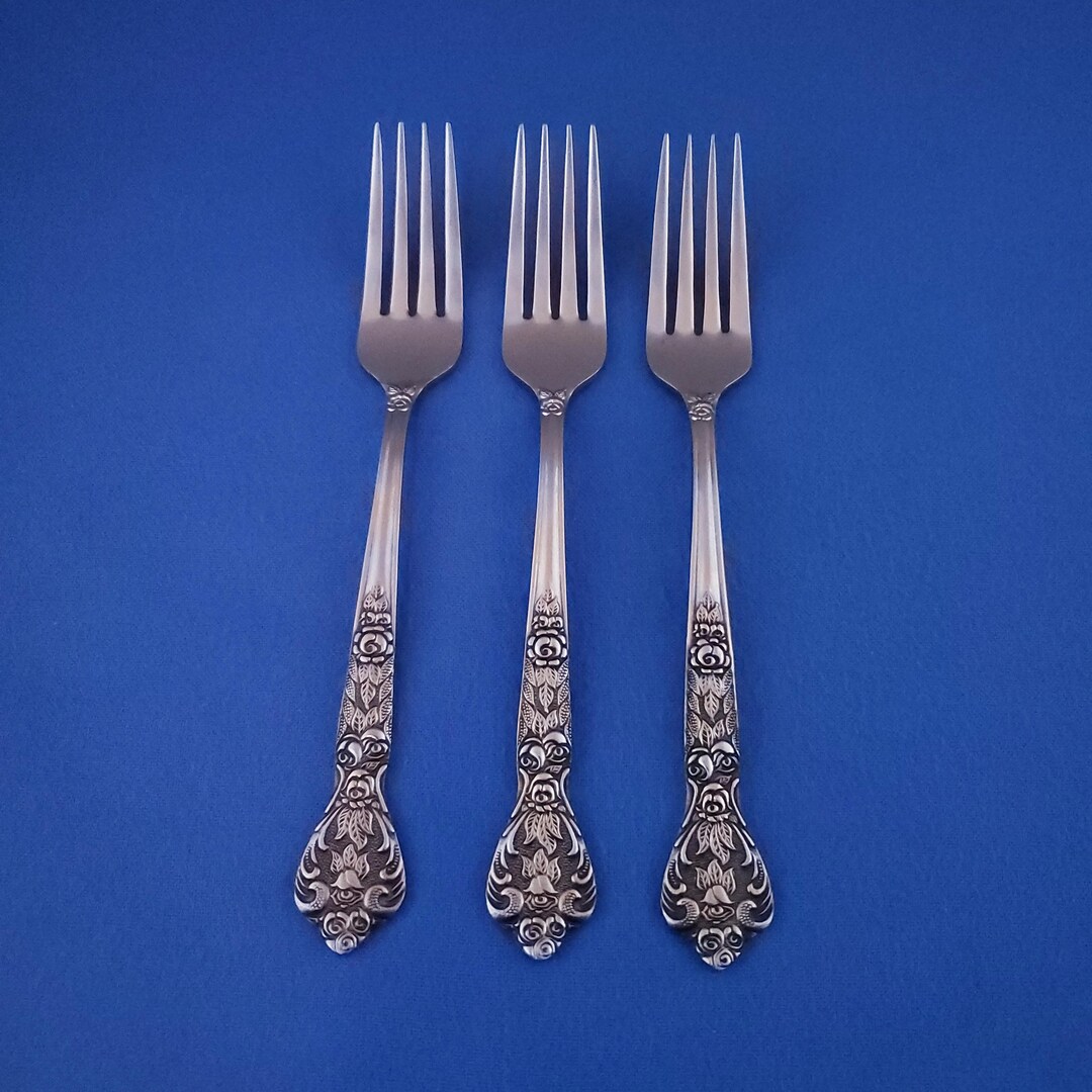 MSI Stainless VERSAILLES Dinner Forks 7 3/8" ~ Beautiful Vintage ...