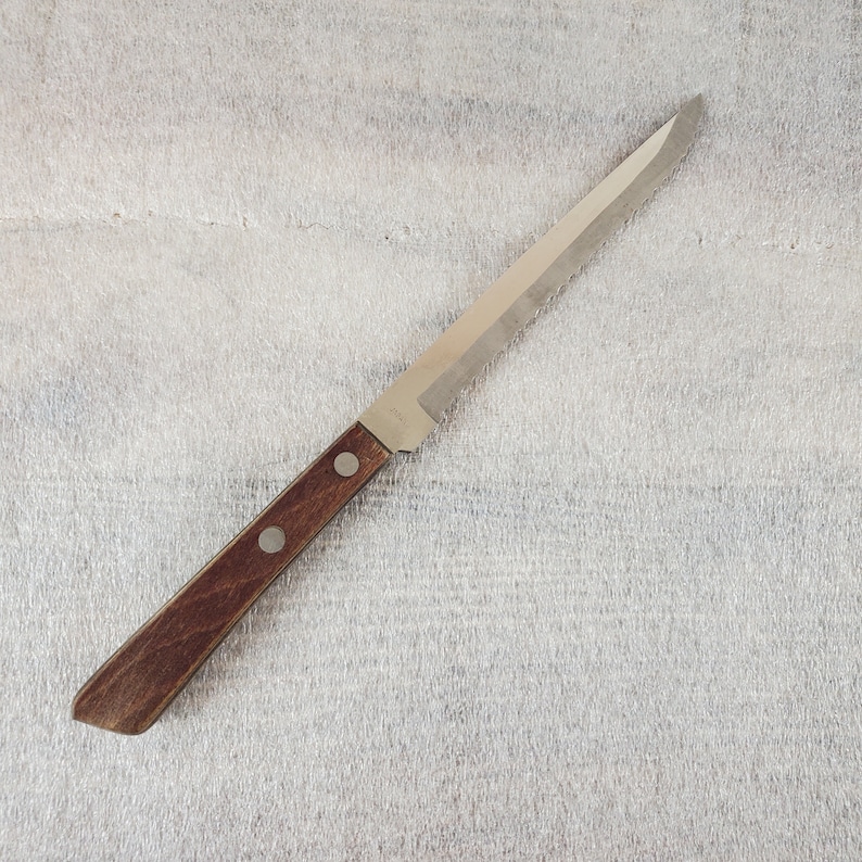 Forgecraft 8 3/4" Steak Dinner Knife ~ 4 3/4" Stainless Serrated Blade ...