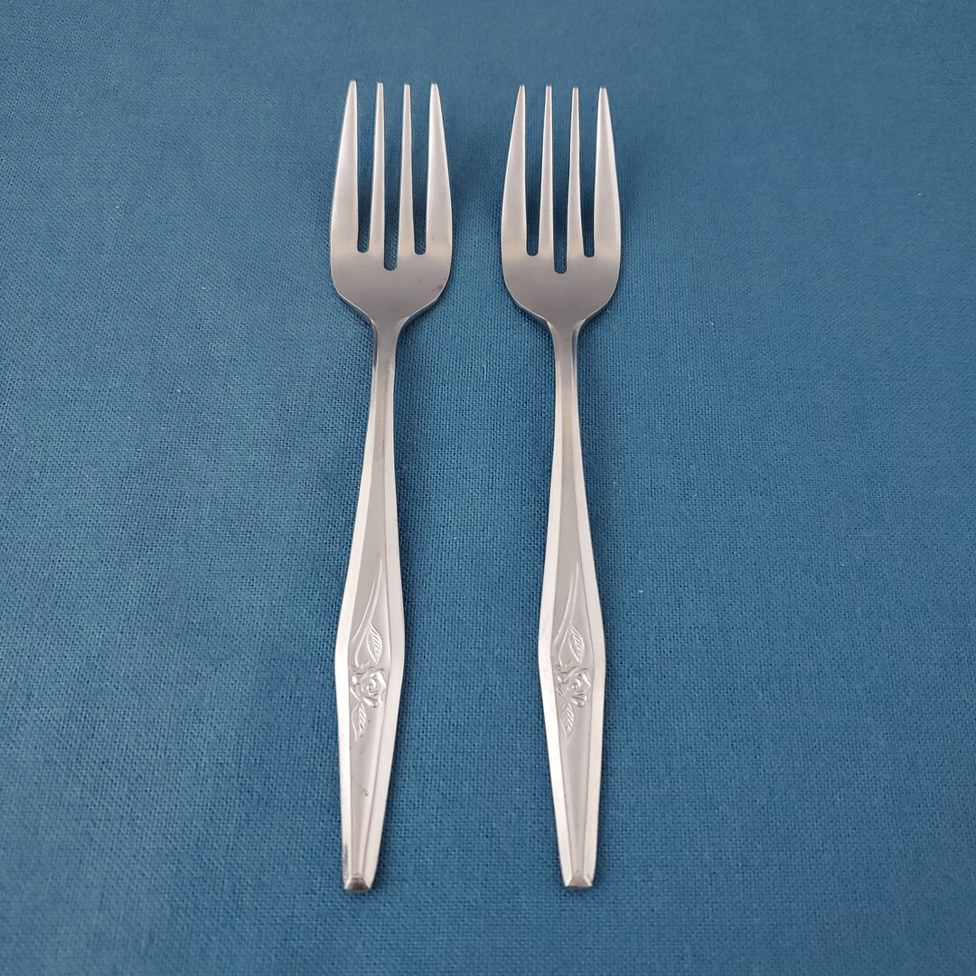 Creative Manor SPRITELY ROSE ~ Salad Fork 7 1/4" ~ Stainless ...