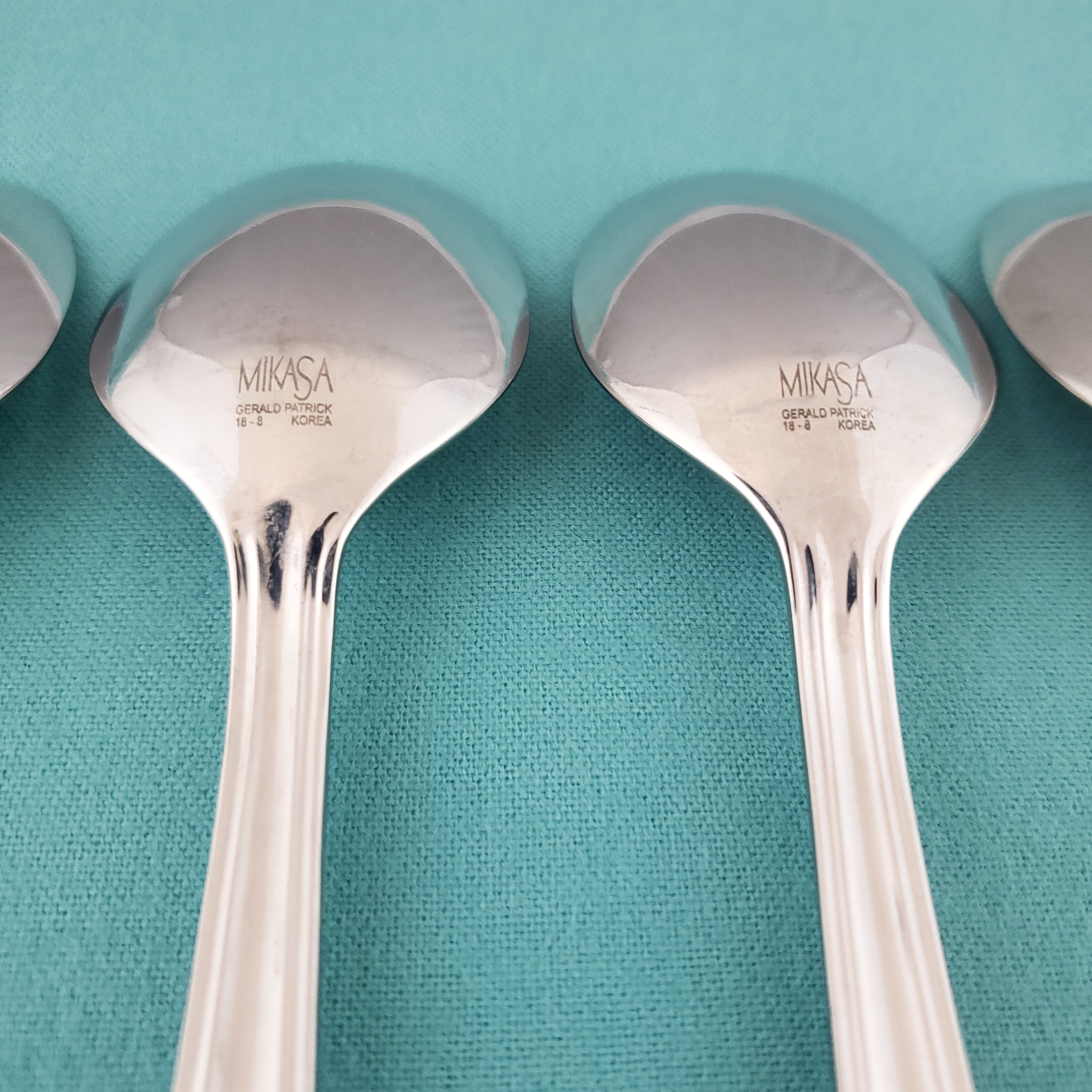 Mikasa CLASSICO GLOSSY Gerald Patrick Stainless Oval Soup Spoon 7 5/8 ...