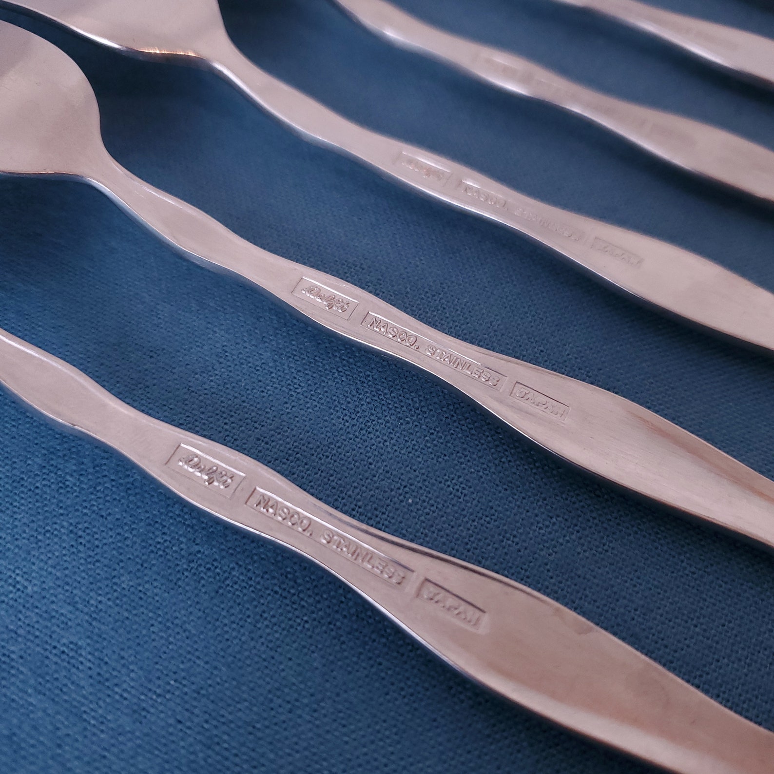 Nasco DELFT Stainless Dinner Fork 7 1/2" ~ Beautiful Vintage Flatware ~ Sold in Sets of 7 - Etsy