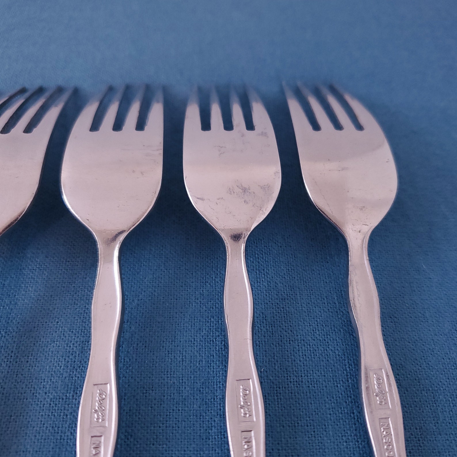 Nasco DELFT Stainless Dinner Fork 7 1/2" ~ Beautiful Vintage Flatware ~ Sold in Sets of 7 - Etsy