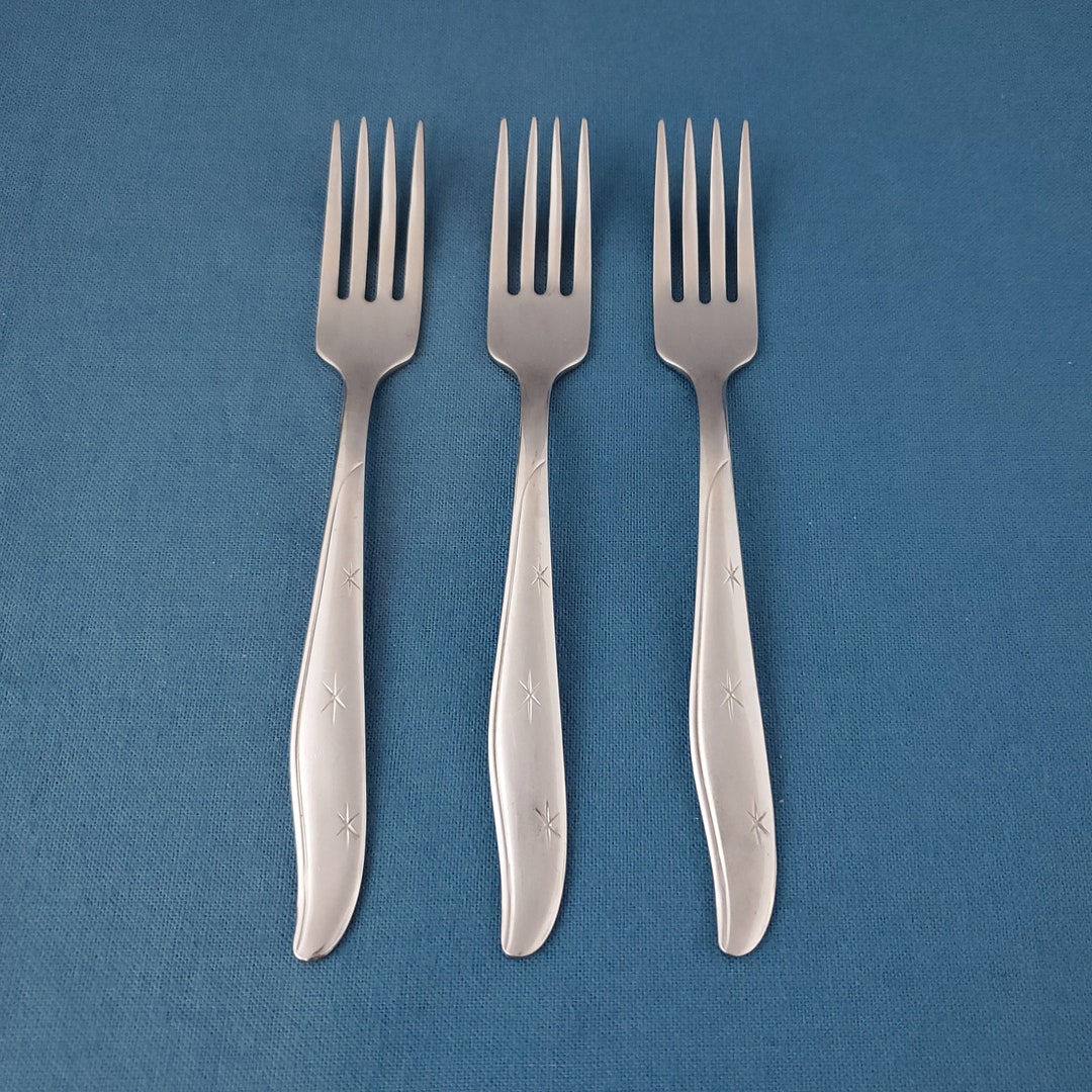 Mar-crest Citation Atomic Star Stainless Dinner Forks 7 Beautiful ...