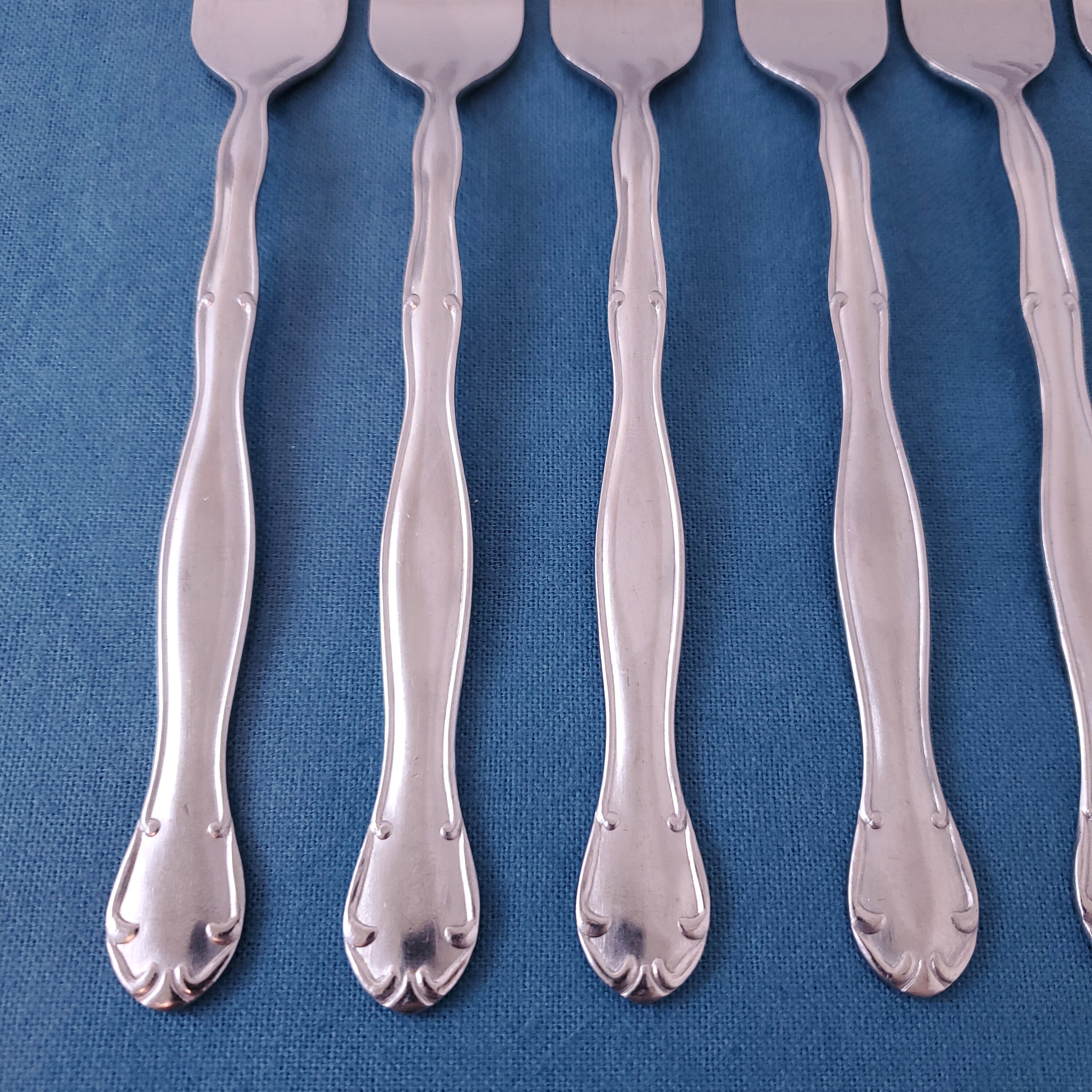 Nasco DELFT Stainless Dinner Fork 7 1/2" ~ Beautiful Vintage Flatware ~ Sold in Sets of 7 - Etsy