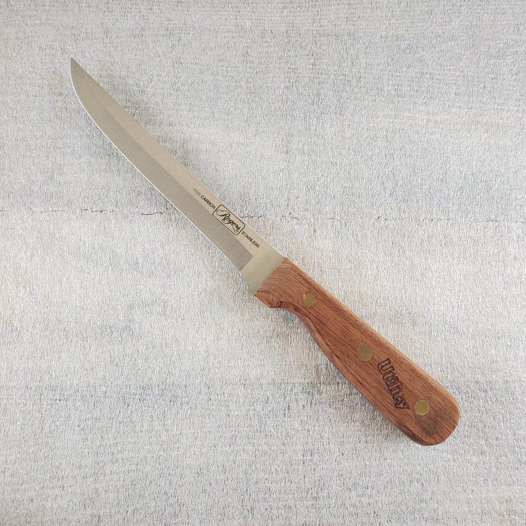 Vintage Rogers High Carbon Stainless Steel Utility Knife 6" Blade, 10 3 ...
