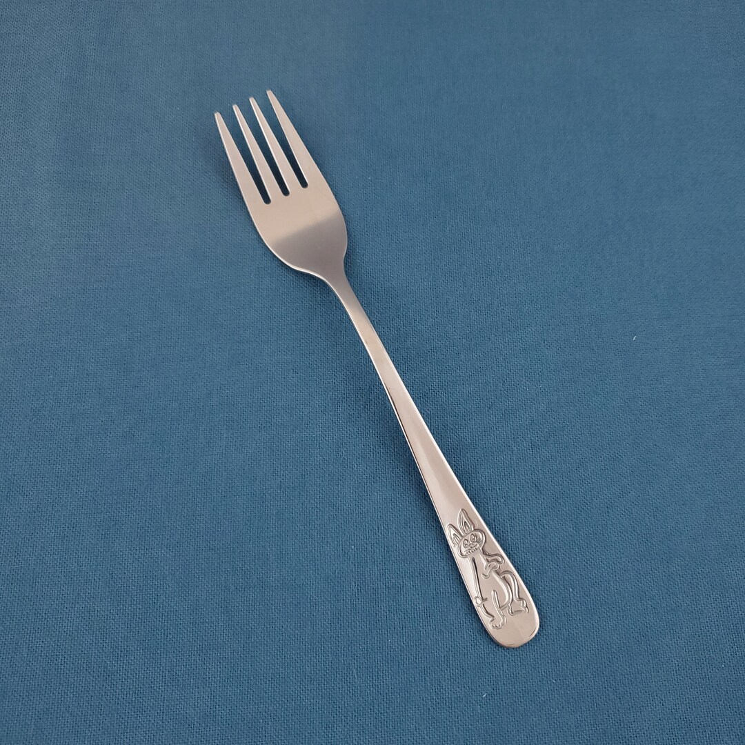 Ikea RABBIT BUNNY ~ Youth Fork 6 3/8" ~ Stainless Indonesia ~ Unusual ...