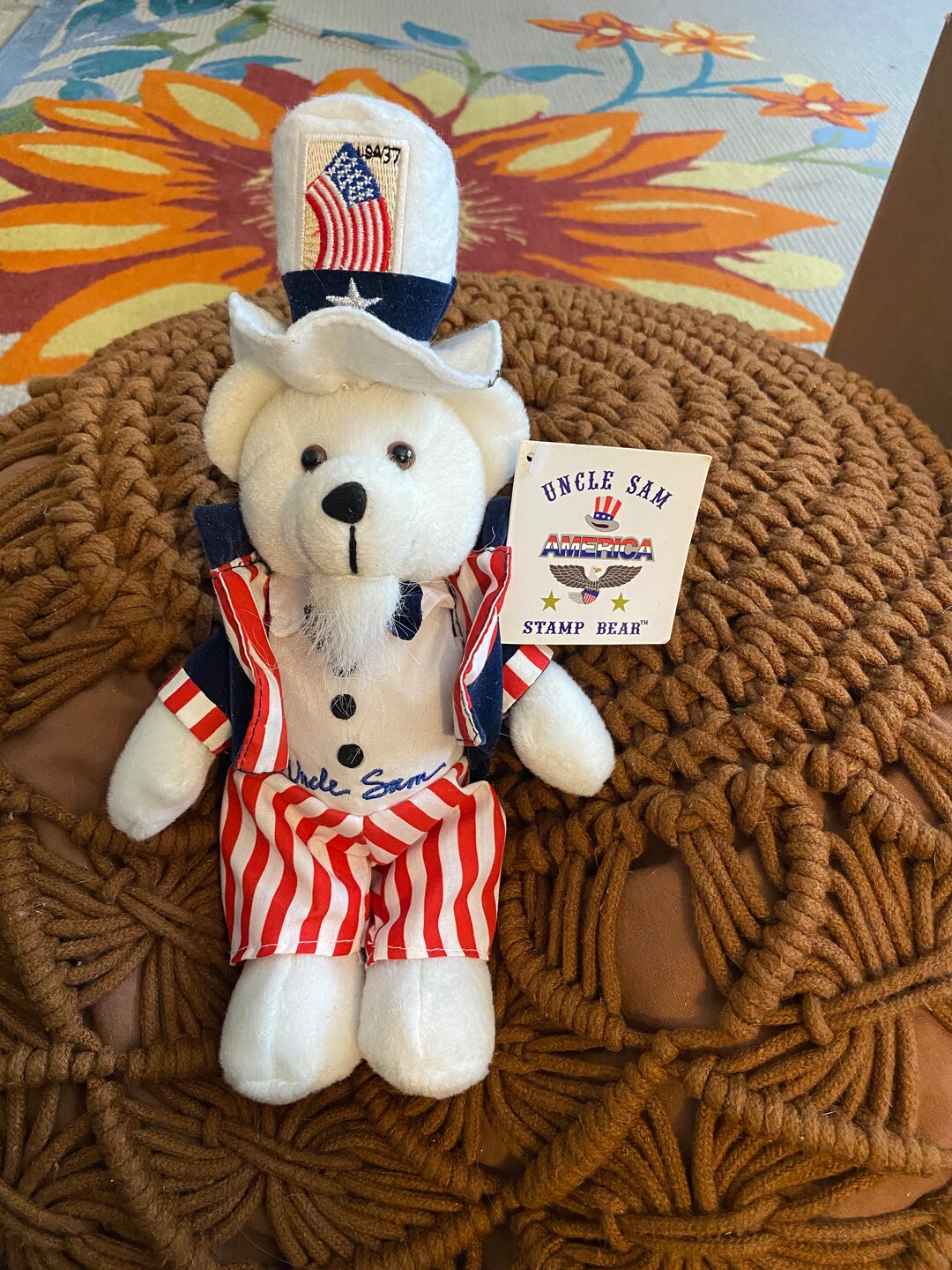 Uncle Sam Stamp Bear - Etsy