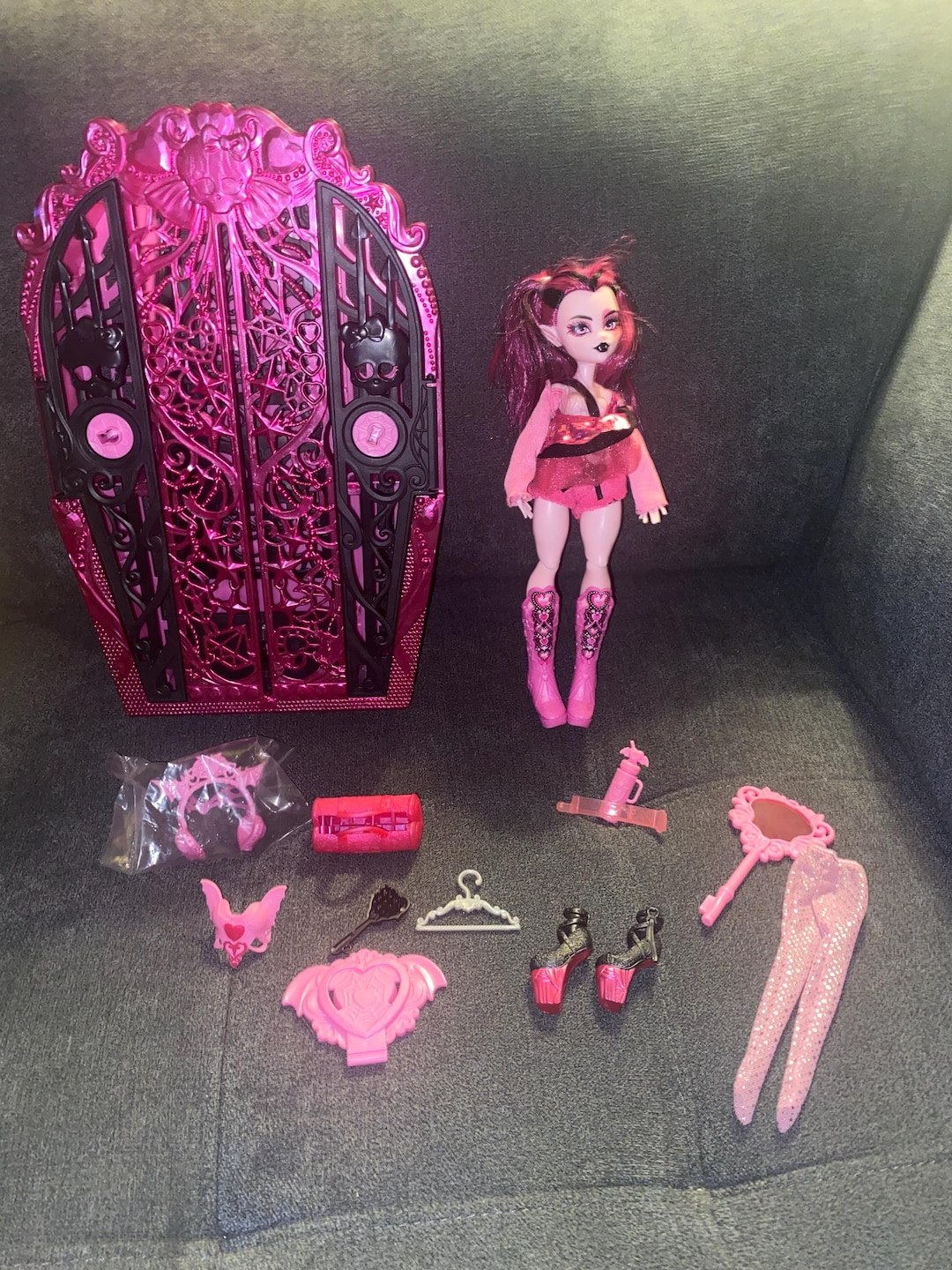 Draculaura Monster High Doll and Locker - Etsy
