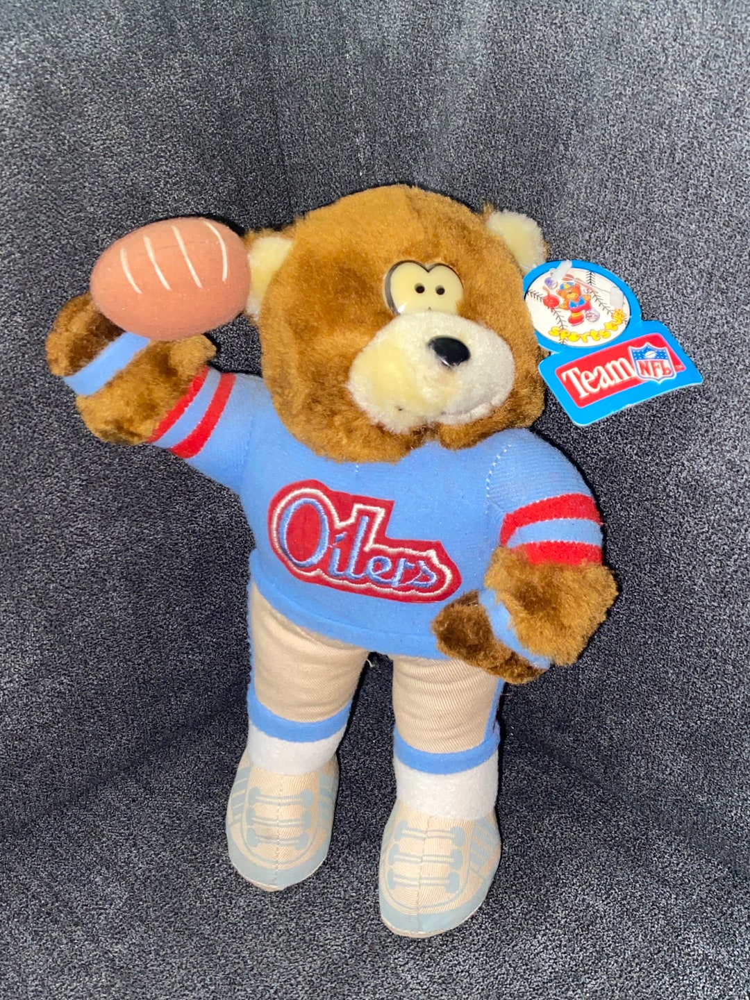 Houston Oilers Vintage NFL Team Football Stuffed Bear - Etsy