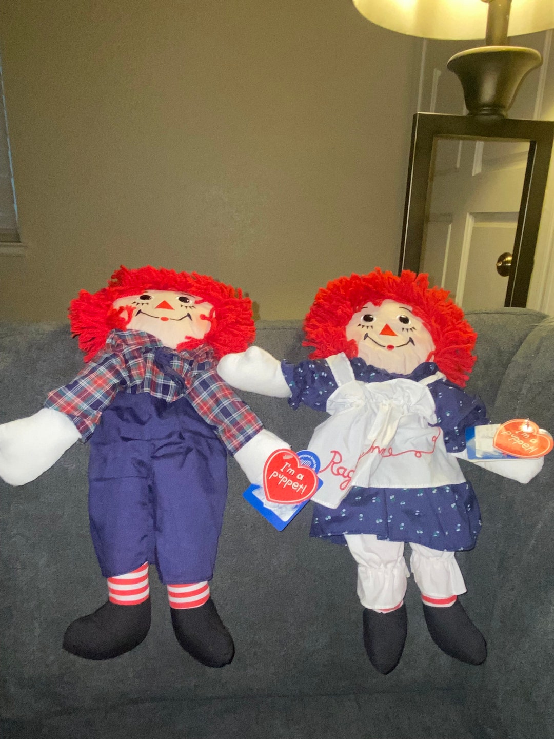 Raggedy Ann and Andy Puppets - Etsy
