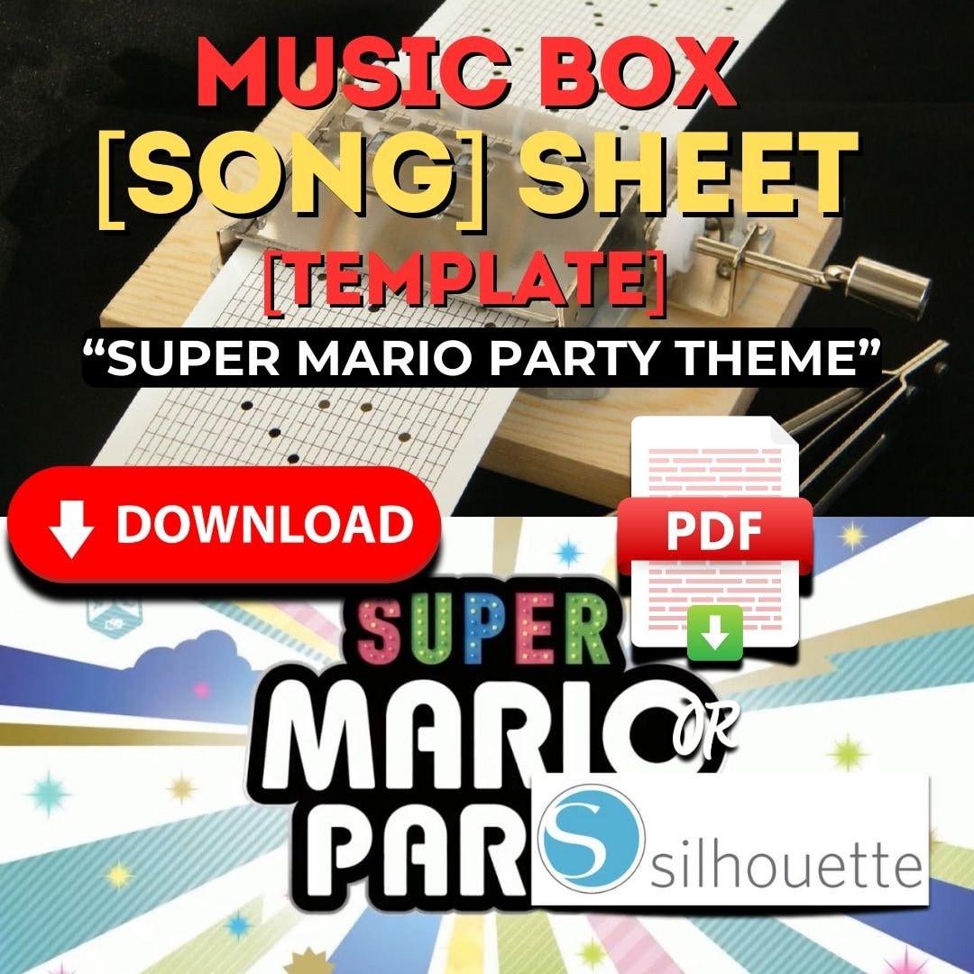 Music Box Song Sheet [template] [30note] [pdf/silhouette File] Super ...