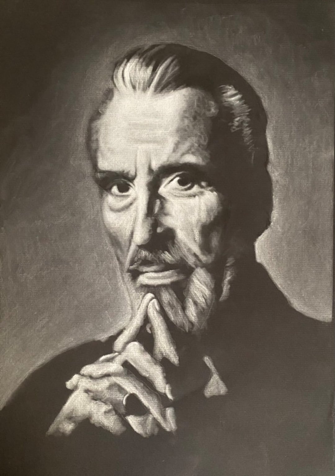 Christopher Lee Portrait - Etsy