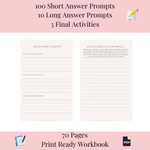 Sobriety Journal Prompt Printable Sobriety Journal Prompts Etsy