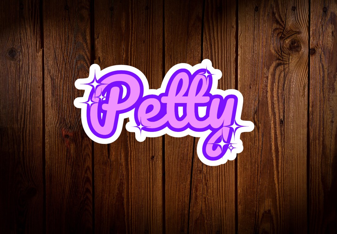 Petty Sticker, Cute Petty Sticker, Sparkling Petty Sticker, Water ...