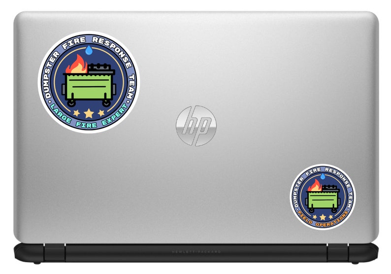 Dumpster Fire Work Humor Sticker, Dumpster Fire Response Team, Employee ...