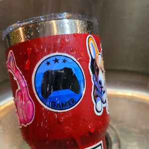 Dripping Name Sticker, Dripping Letters Custom Sticker, Water Resistant ...