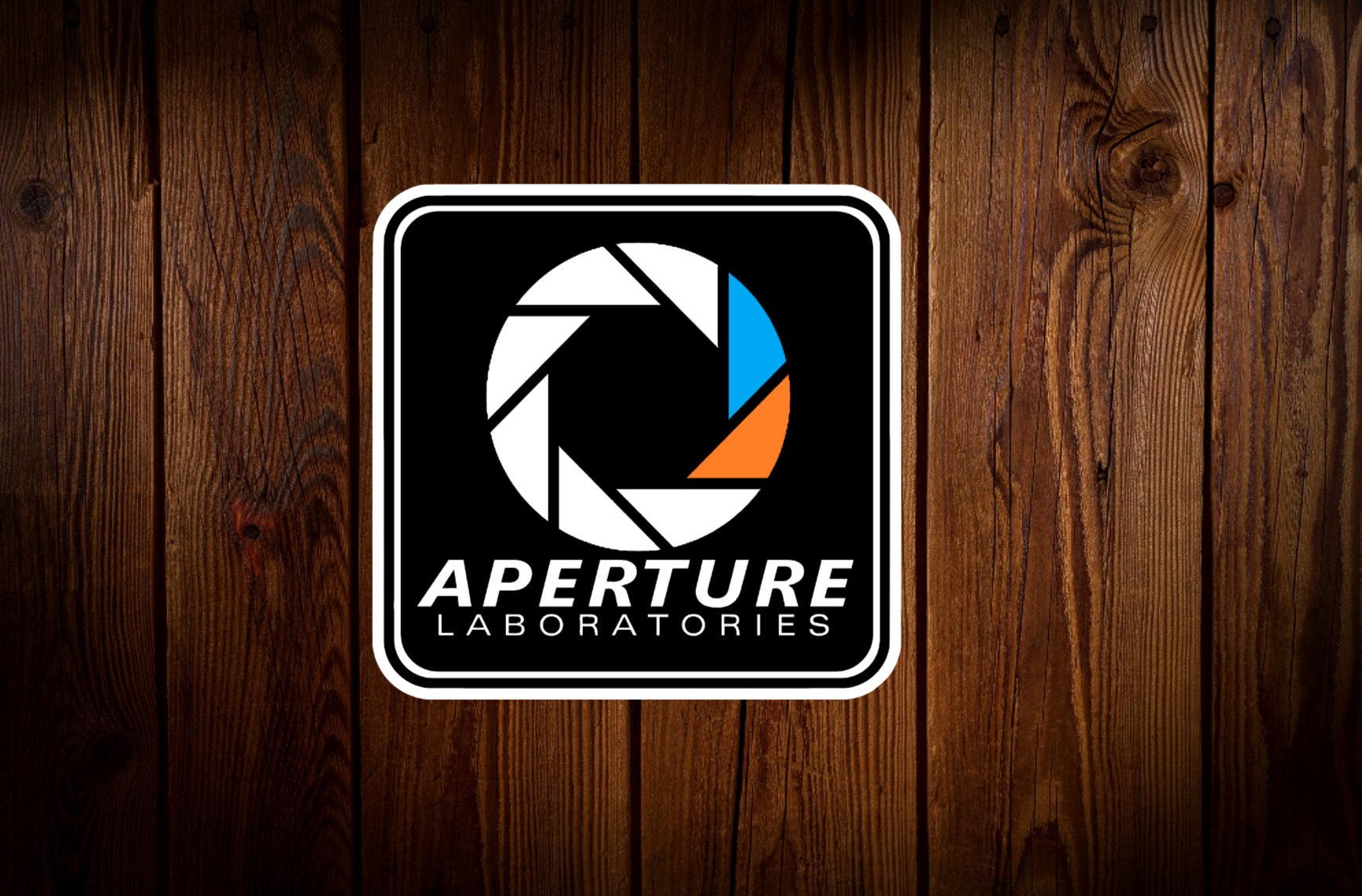 Aperture Laboratories Square Logo Sticker Portal Sticker - Etsy