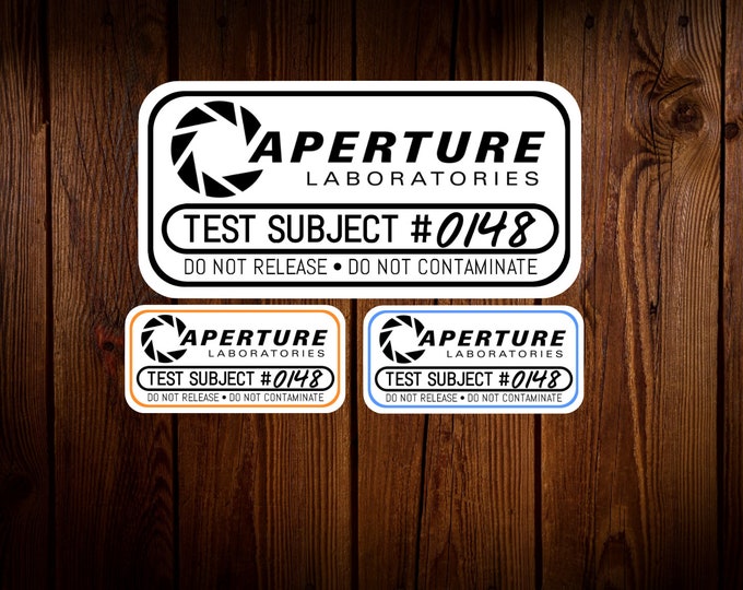Property of Aperture Laboratories Sticker, Portal Sticker, Aperture ...