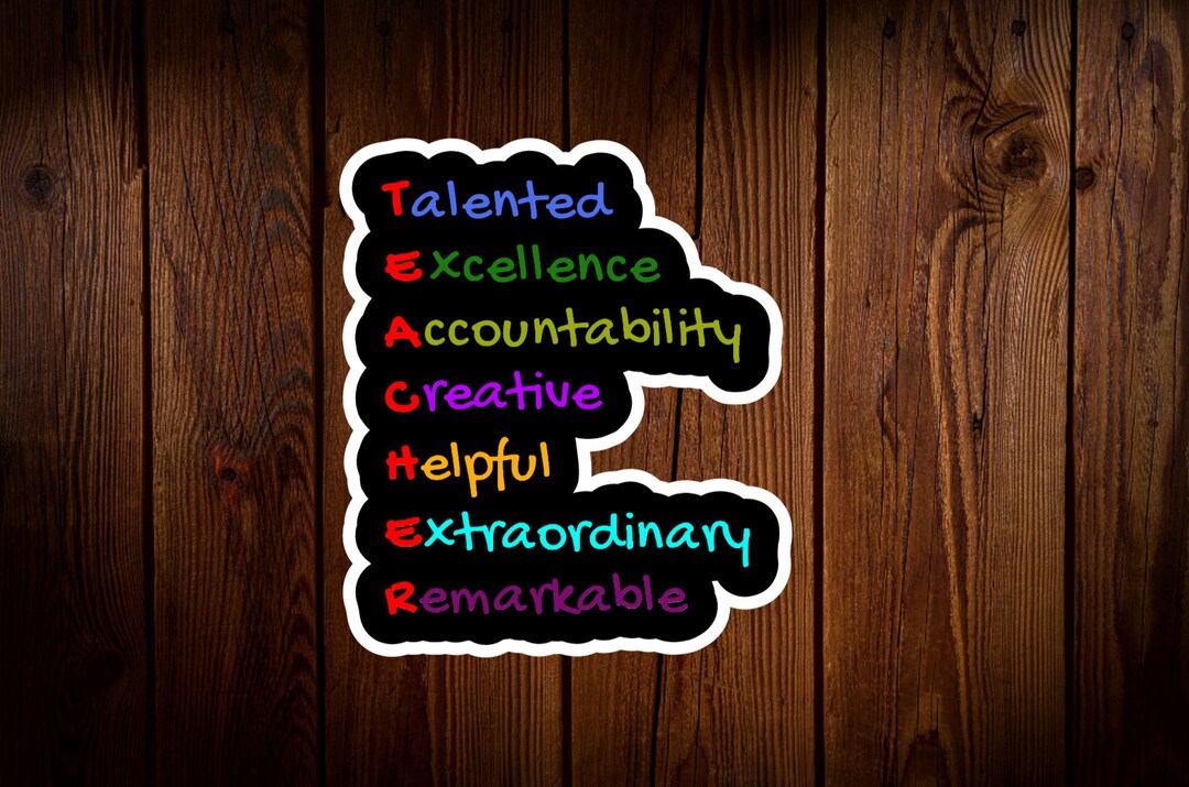 Teacher Sticker, Teaching Sticker, Education Sticker, Gloss Die Cut ...