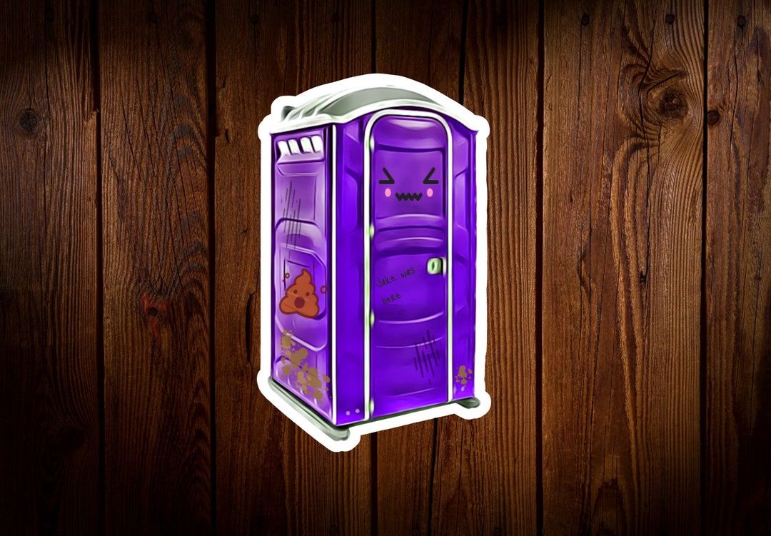 Cute Toilet Sticker, Porta Potty Sticker, Toilet Sticker, Portapotty ...