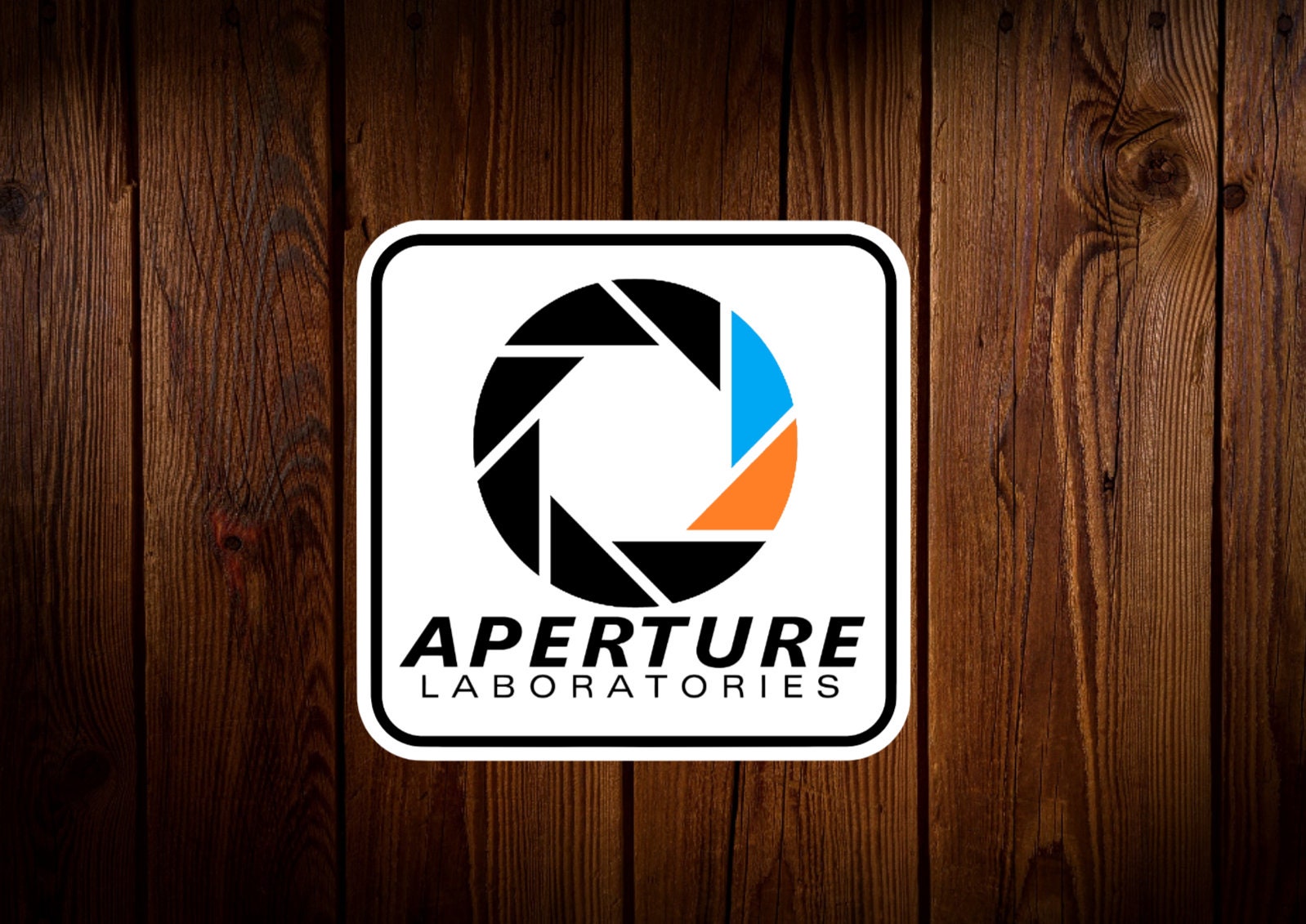 Aperture Laboratories Square Logo Sticker Portal Sticker - Etsy