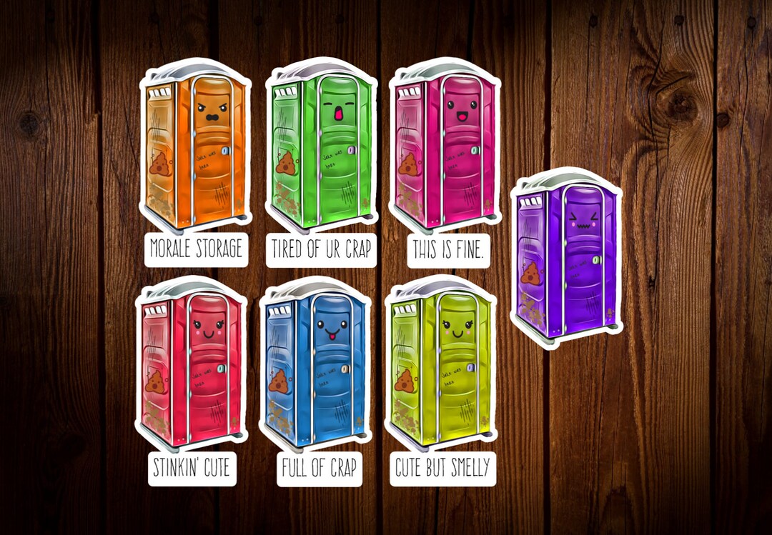 Porta Potty Sticker, Toilet Sticker, Portapotty Sticker, Porta John ...