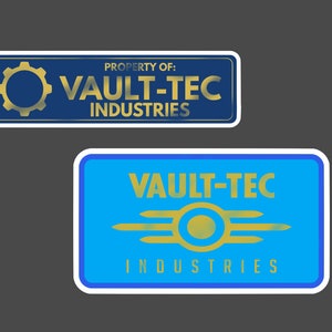 Fallout Sticker Vault-tec, Vaulttec Industries, Property of Vault-tec ...