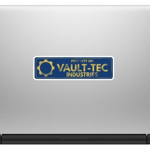 Fallout Sticker Vault-tec, Vaulttec Industries, Property of Vault-tec Decal, Vinyl Water ...