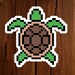 Pixel Sea Turtle Sticker, Pixel Art, 8 Bit, Vinyl Water Resistant Gloss ...