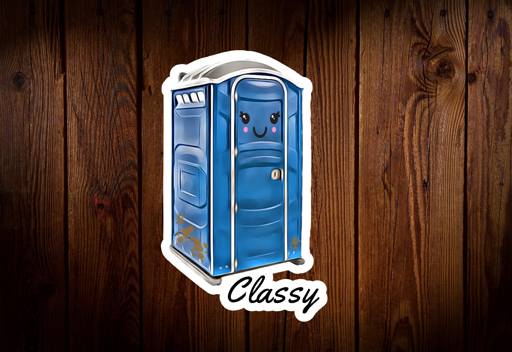 Porta Potty Classy Sticker Toilet Sticker Portapotty - Etsy