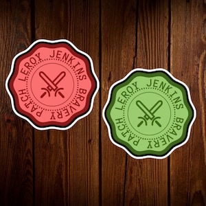 Leroy Jenkins Sticker, Vinyl Certified Procrastinator Decal, Laptop ...