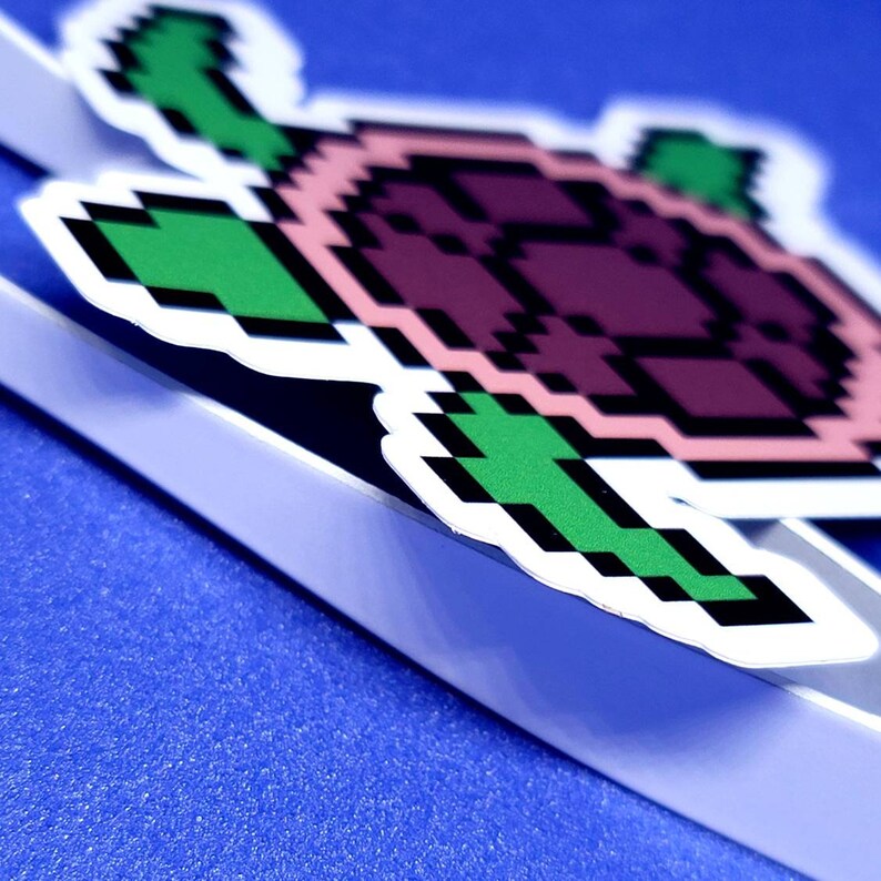 Pixel Sea Turtle Sticker Pixel Art 8 Bit Vinyl Water - Etsy