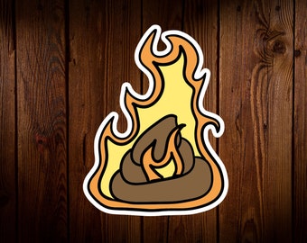 Fire Poop Emoji