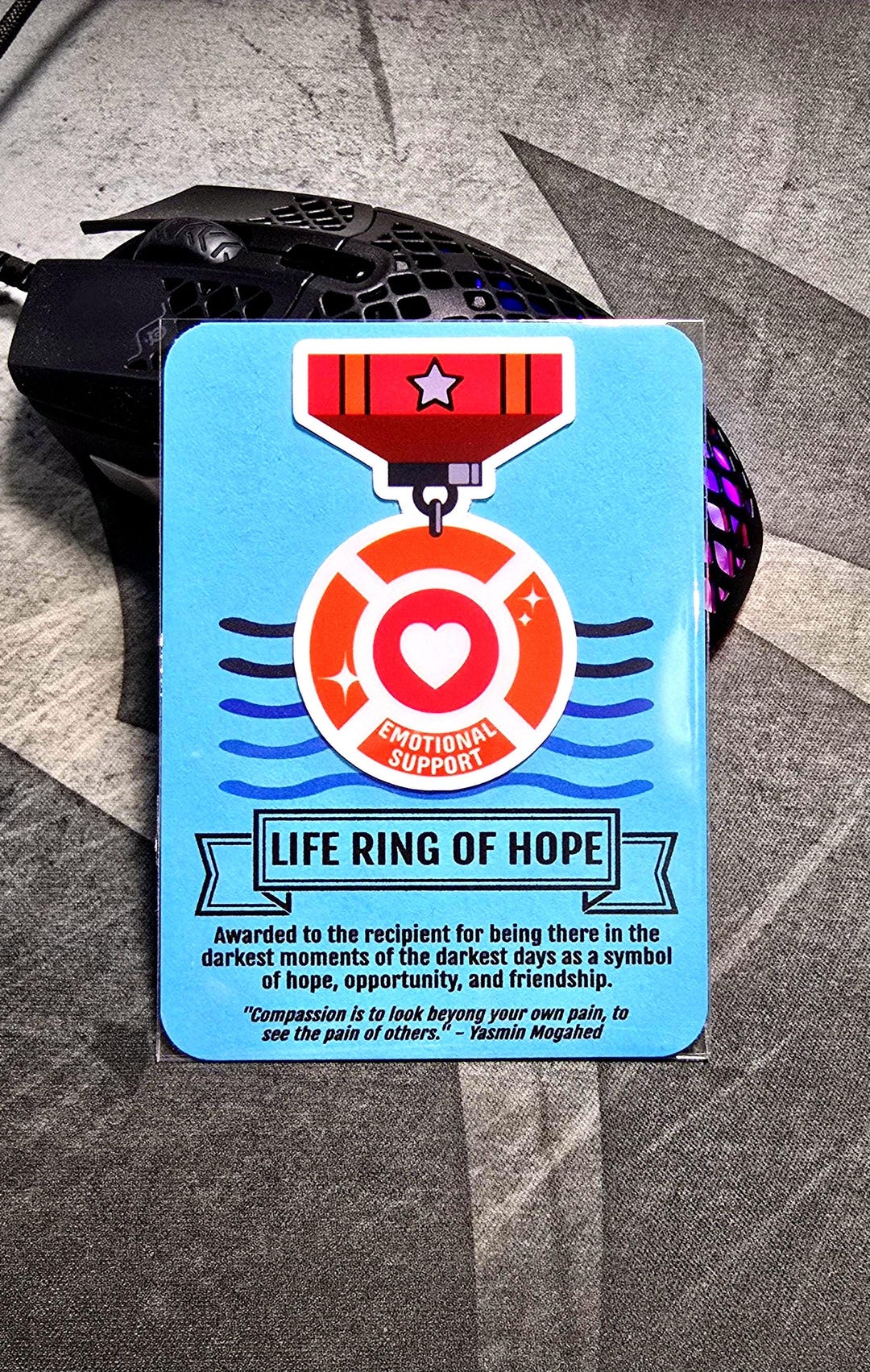 Emotional Support Sticker, Life Ring of Hope Sticker, Coworker Sticker ...