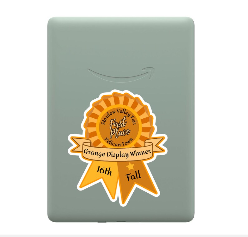 Stardew Valley Fair Grange Display Winner First Place Ribbon Sticker ...