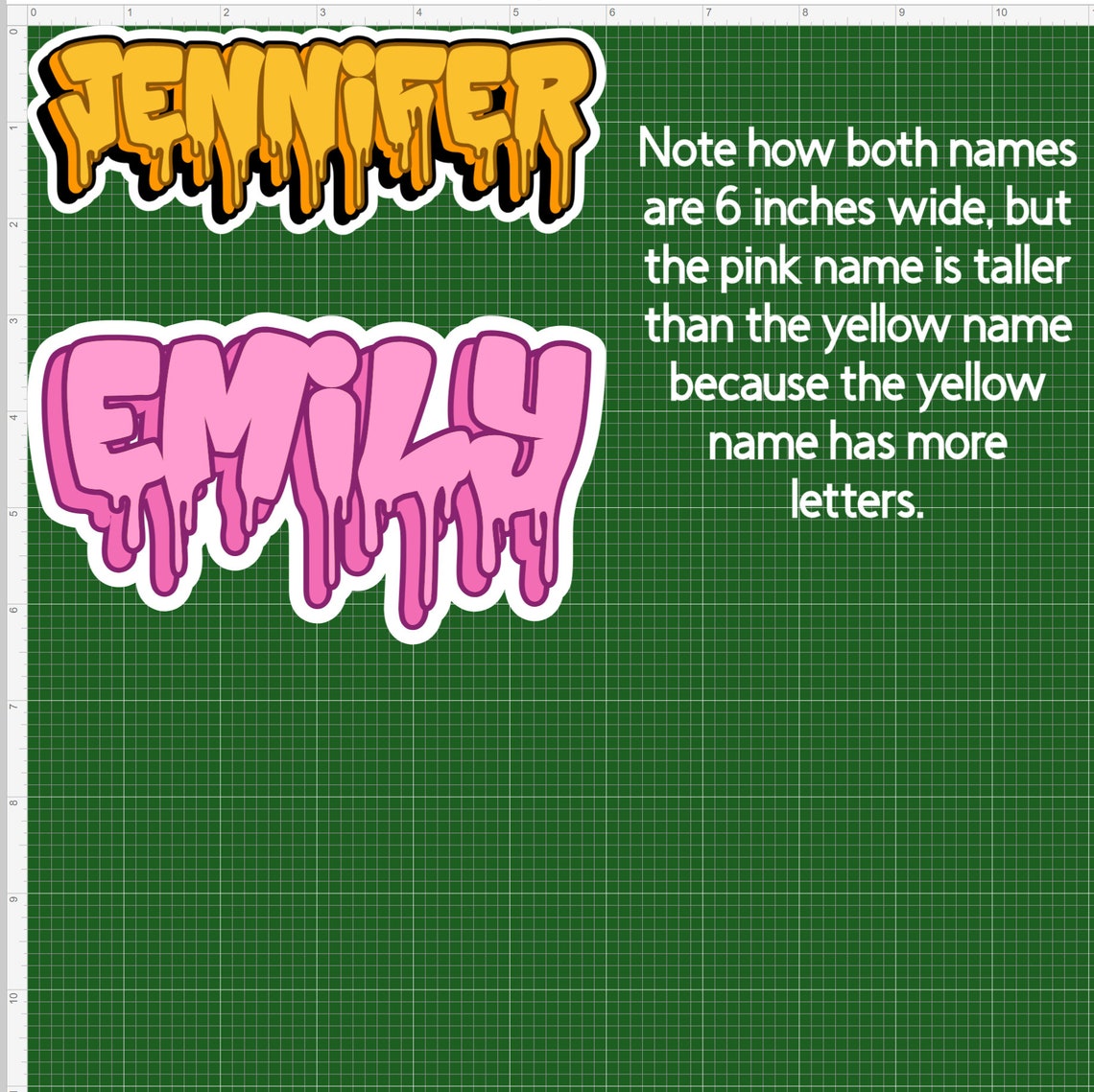 Dripping Name Sticker, Dripping Letters Custom Sticker, Water Resistant ...