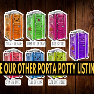 Morale Porta Potty Sticker, Toilet Sticker, Portapotty Sticker, Porta ...