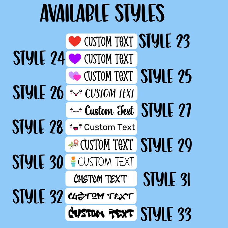 Custom Personalized Sticker Labels, Vinyl Sticker Labels, Custom School ...