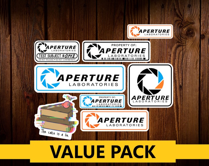 Property of Aperture Laboratories Sticker, Portal Sticker, Aperture ...