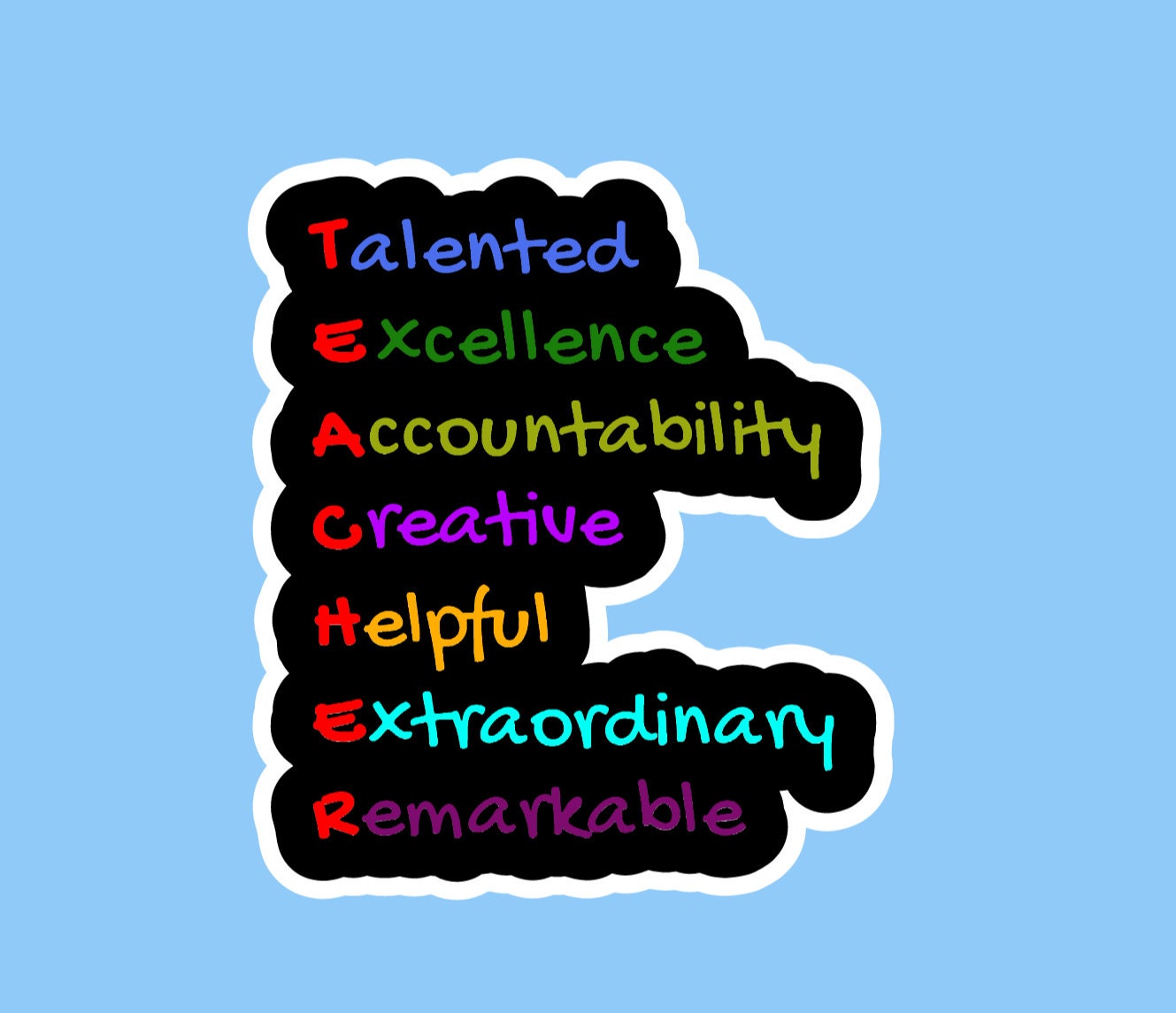 Teacher Sticker Teaching Sticker Education Sticker Gloss - Etsy