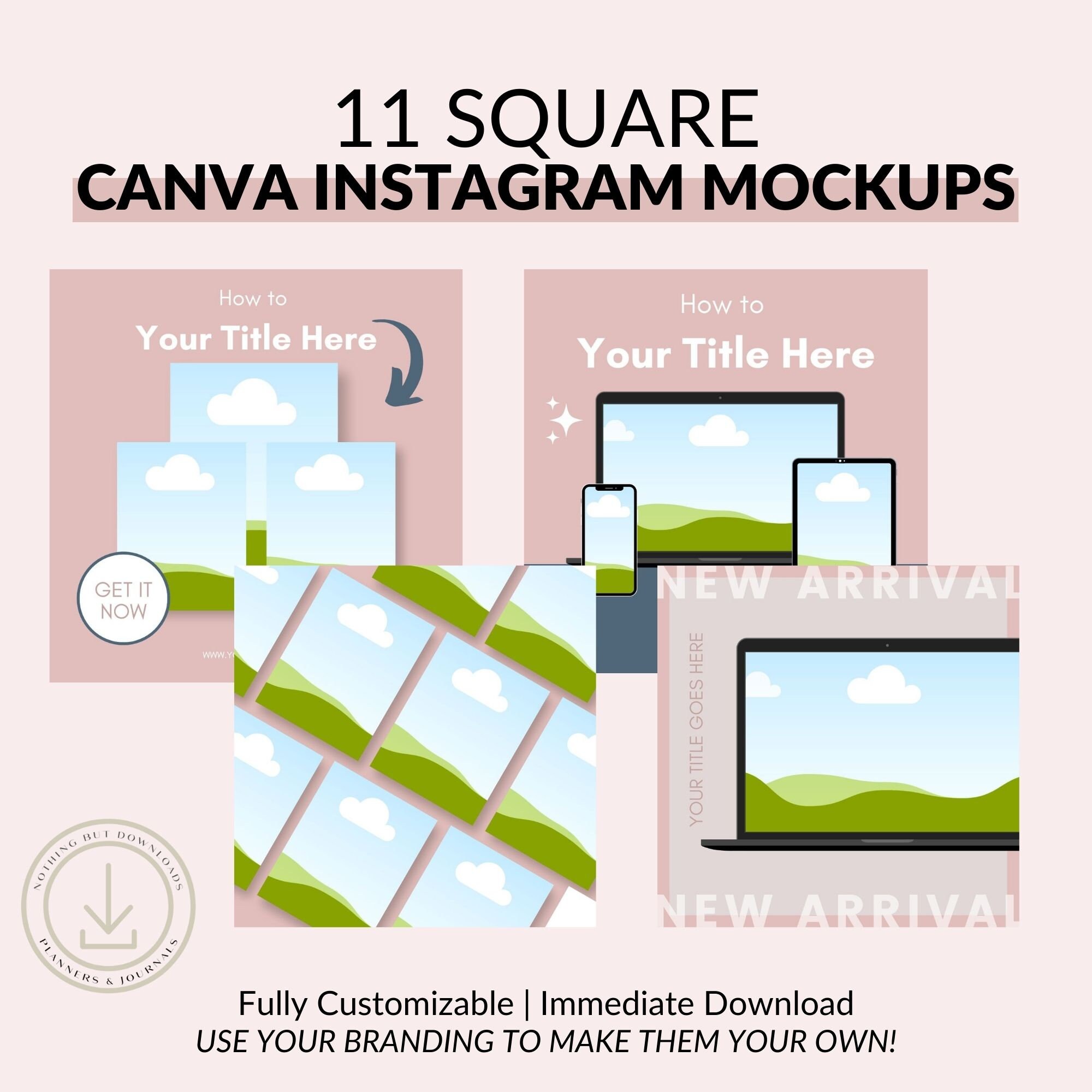 Instagram Square Mockup Templates for Coach & Course Creator Products ...