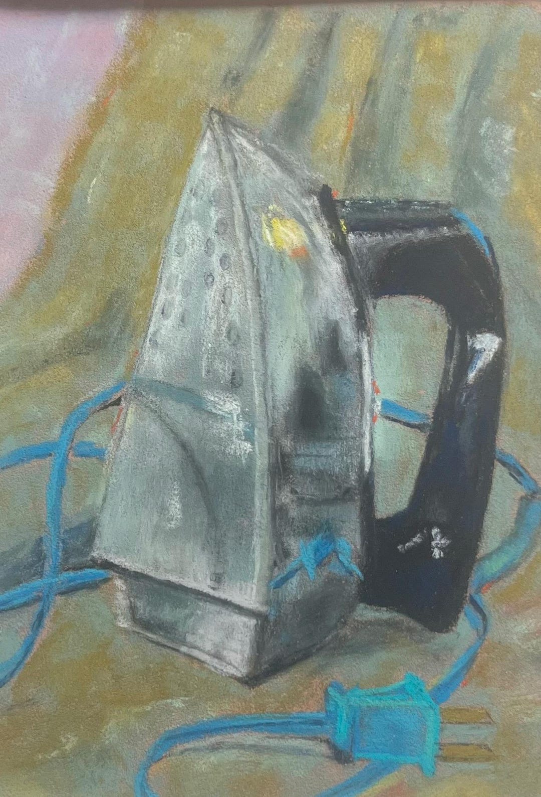 Vintage Iron, an Original Soft Pastel Painting by C.L. Russo - Etsy