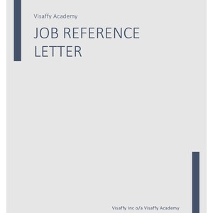 Sample Job Reference Letter for Canada PR Programs - Etsy