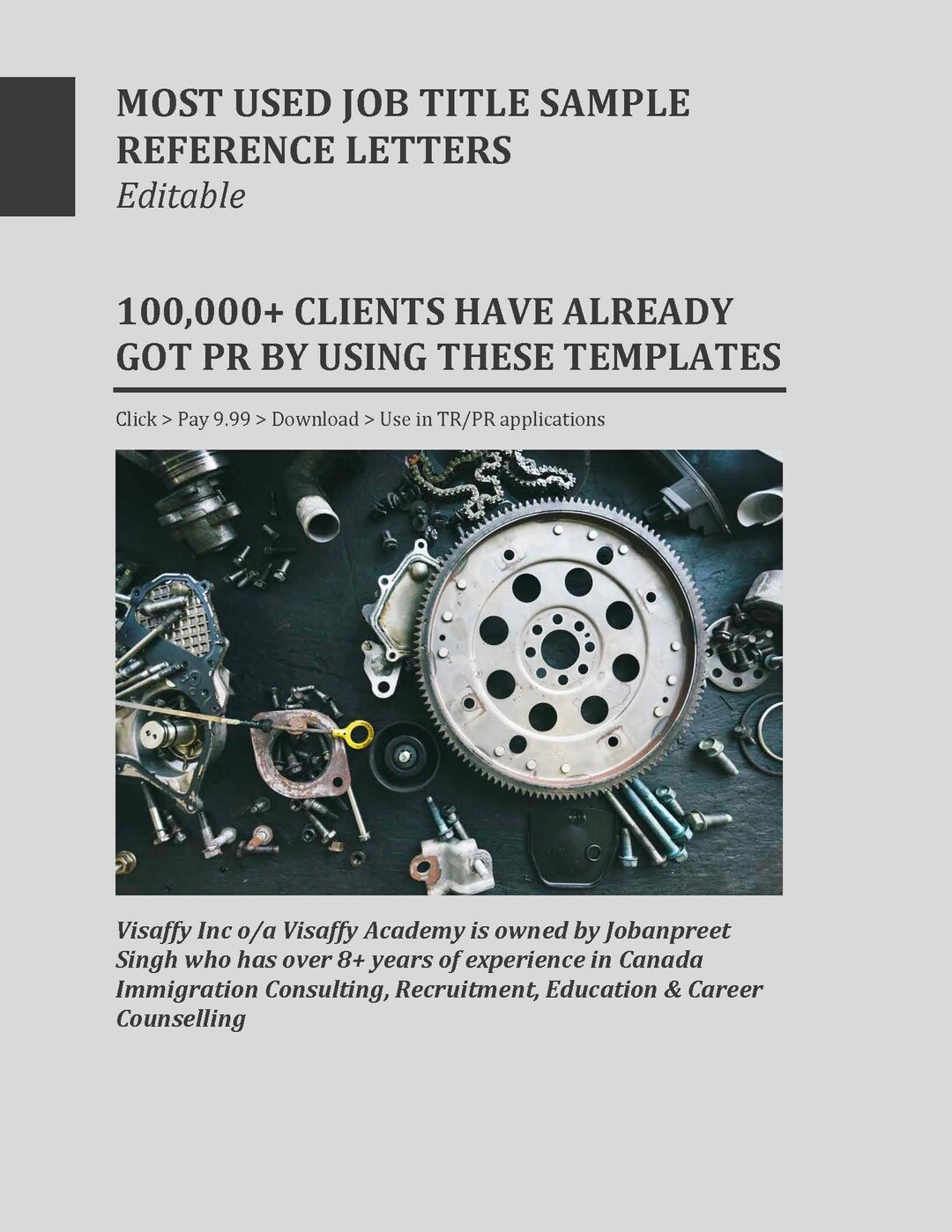 Sample Job Reference Letter for Canada PR Programs - Etsy