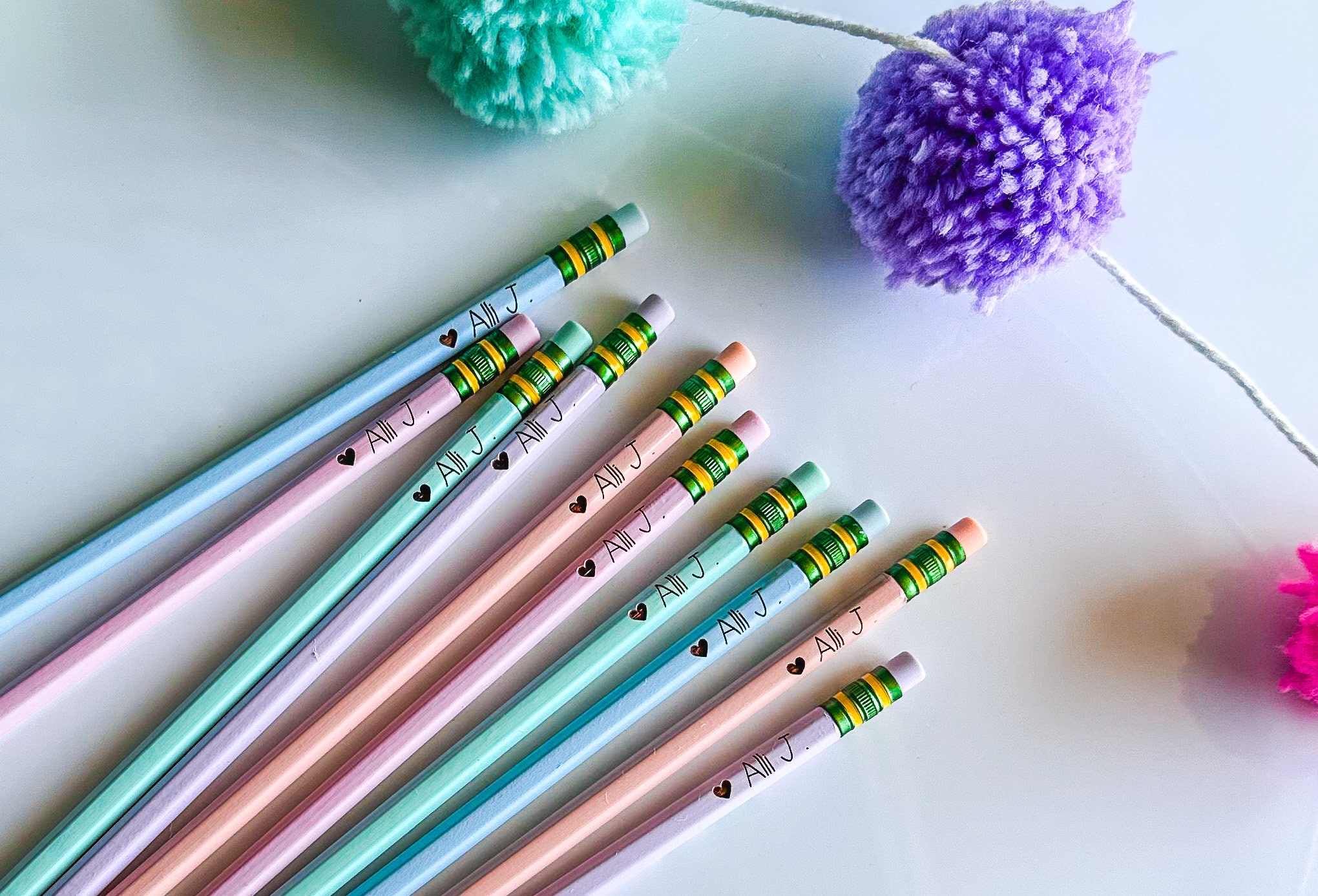 PERSONALIZED PENCILS, Back to School, Labeled Pencils, Custom Engraved ...