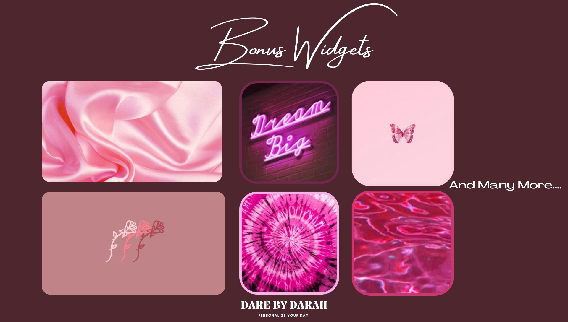 Pink Mix Theme Icon Set Pack - Etsy
