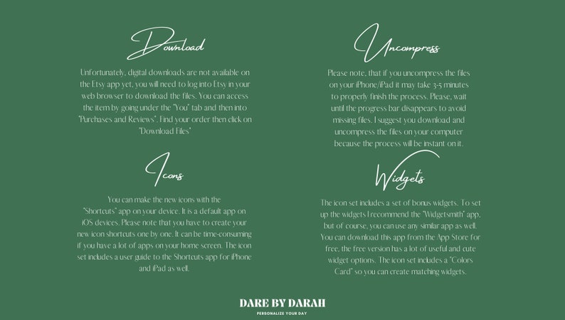 Green Mix Theme Icon Set Pack - Etsy