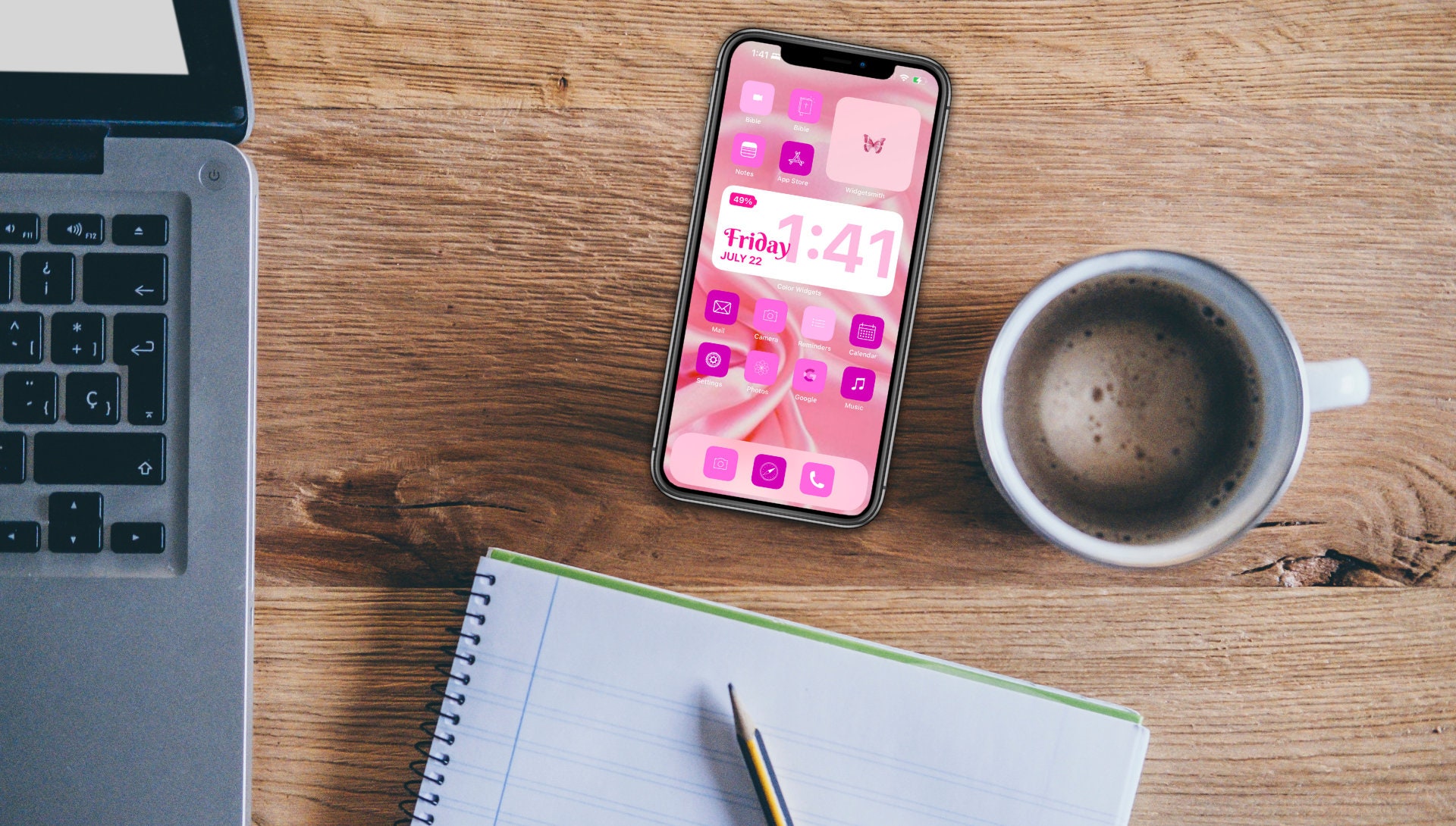 Pink Mix Theme Icon Set Pack - Etsy